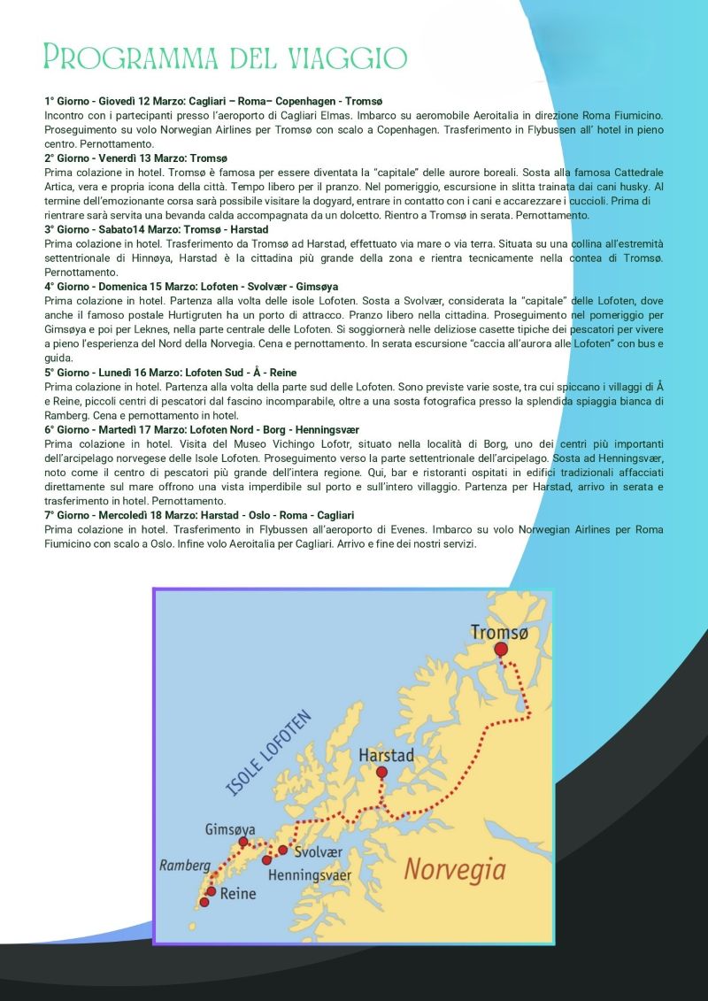 Viaggi di gruppo - Tour Norvegia Aurora Boreale - Enjoy Sardinia